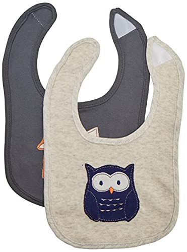 Hudson Baby Unisex Baby Cotton Bibs, Forest, One Size