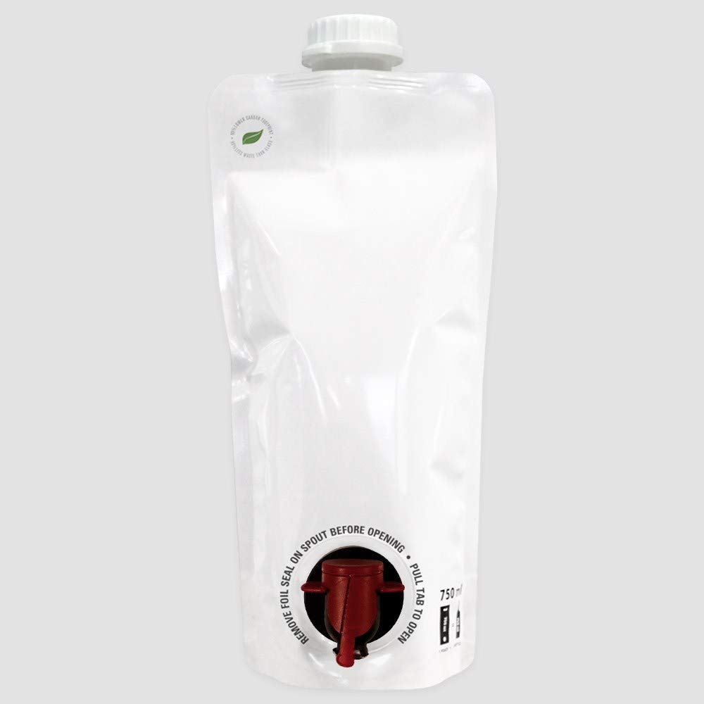 750mL To-Go Pouch (2 pack) - Easy to Fill, Carry & Pour your Favorite Beverages or Condiments Anywhere you Go! Great for Restaurant Take Out!!