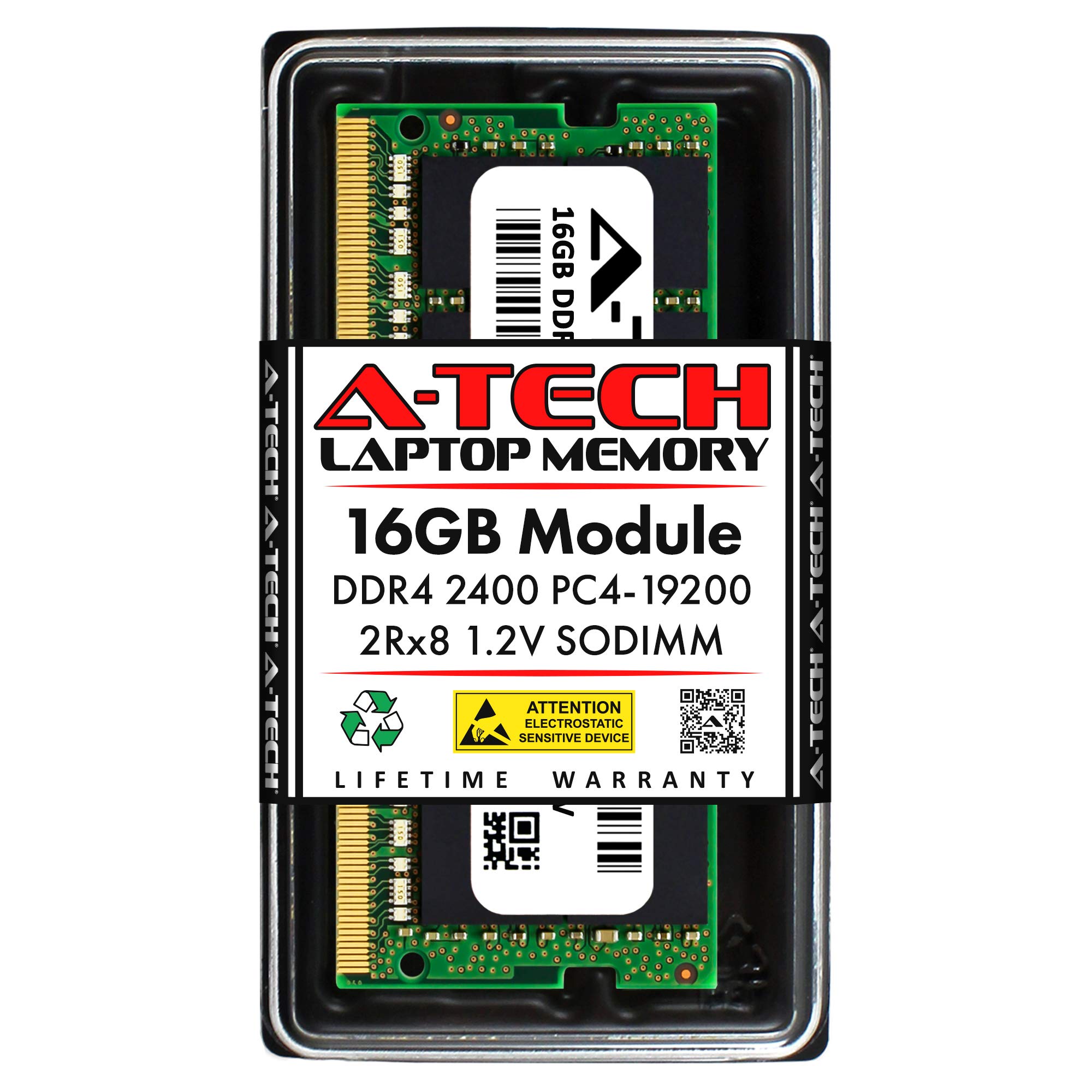 A-Tech 16GB RAM Compatible for Acer Aspire 5 A515-46-R3UB Laptop | DDR4 2400MHz PC4-19200 SODIMM 2Rx8 1.2V 260-Pin Non-ECC SO-DIMM Memory Upgrade