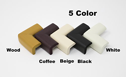 Red Monkey [12Pack] Corner Guards Protector Edge Bumpers Pads for Baby & Kids Pre-Attached 3M Adhesive Taped Easy Peel Off Install & Decorative Sharp Furniture Glass Table Desk (White)
