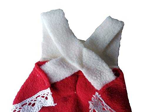 Vedem Guinea-Pigs Fleece Costumes Hamster Outfits Small Animal Clothes (S, Red)