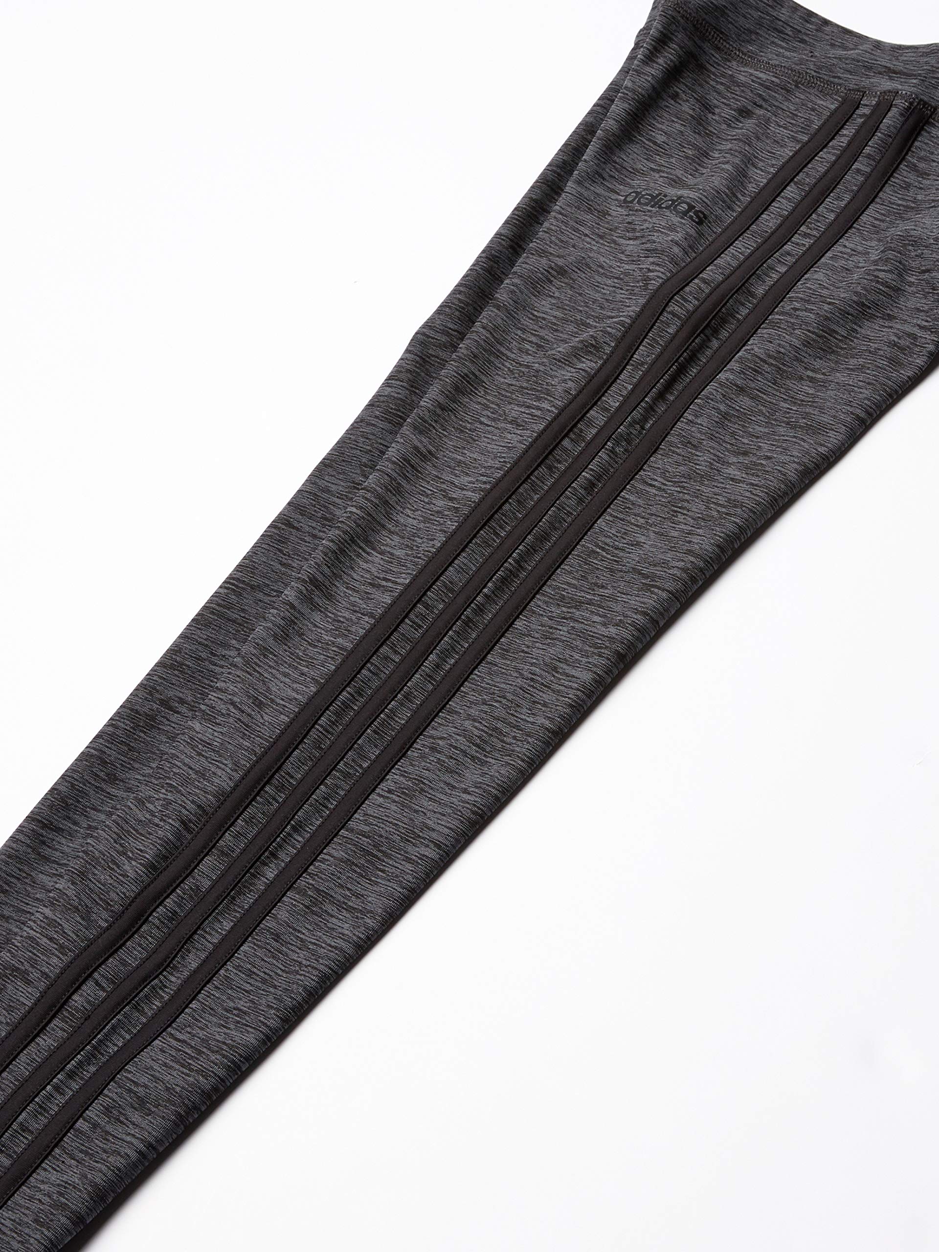 Adidas Kids Girls' Performance Tight Three Stripe Leggings - XS - Gray/Black