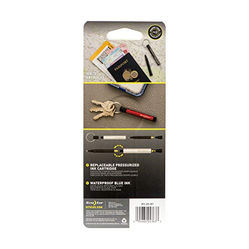 Nite Ize IP2-09-R7 INKA Key Chain Pen, Everyday Carry Full Size and Quick Use Pen, Charcoal