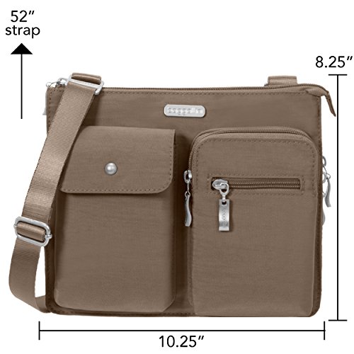 Baggallini Everything Crossbody Travel Bag, Portobello, One Size