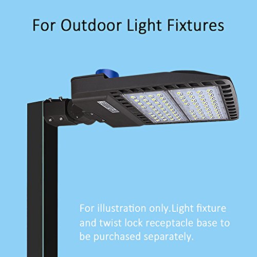 LEDMO Photocell Sensor, Auto On Off Photocell Switch, Twist Lock Photocell for LED Barn Light, Area Light, Street Light, Parking Lot Lights and Dusk to Dawn Light