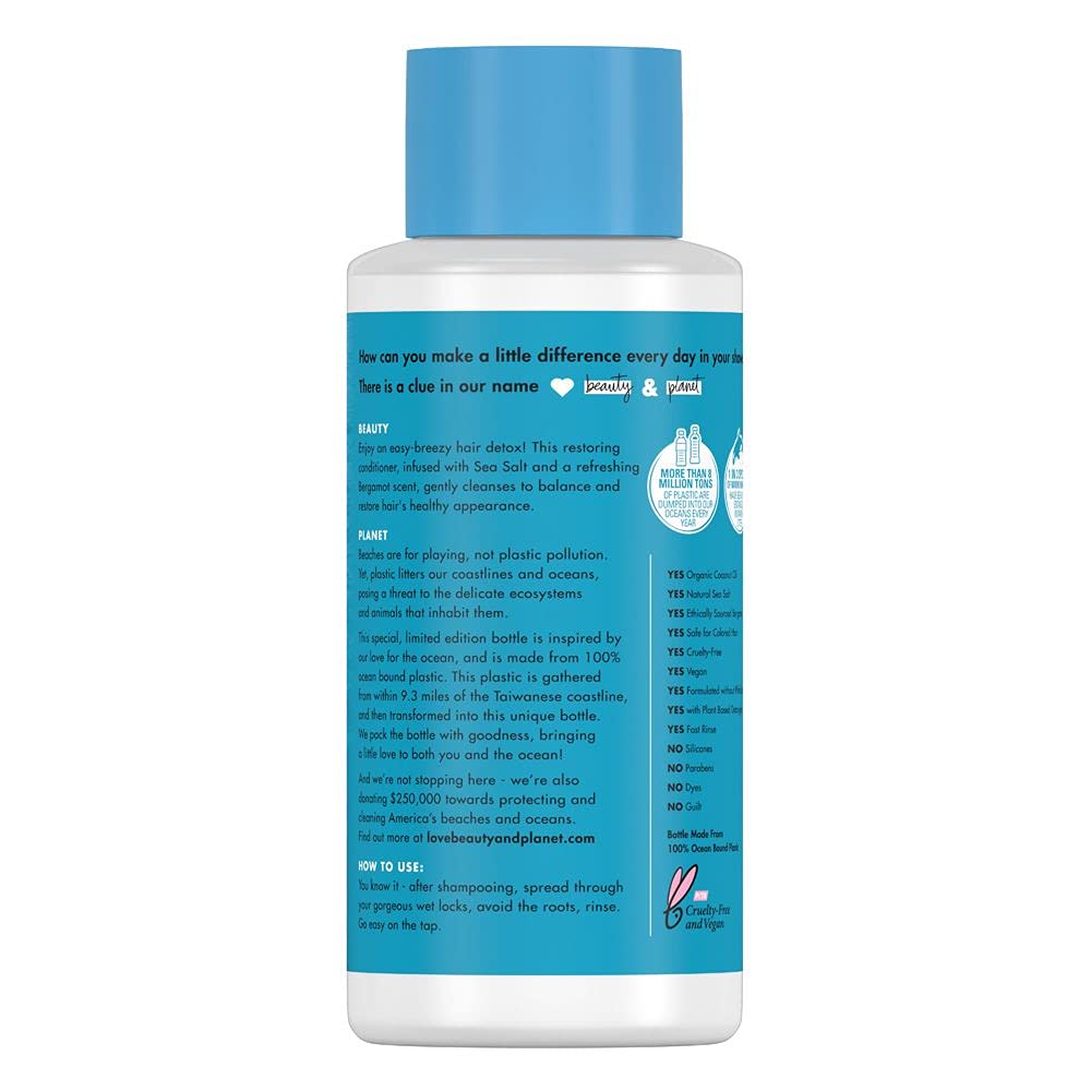 Love Sea Salt & Bergamot Deep Detox Conditioner, Clean Oceans Edition, 13.5 fl oz