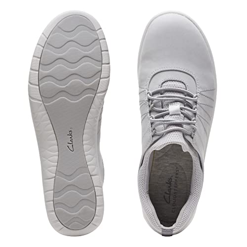 Clarks Adella Stroll Oxford, Light Grey, 8 Medium