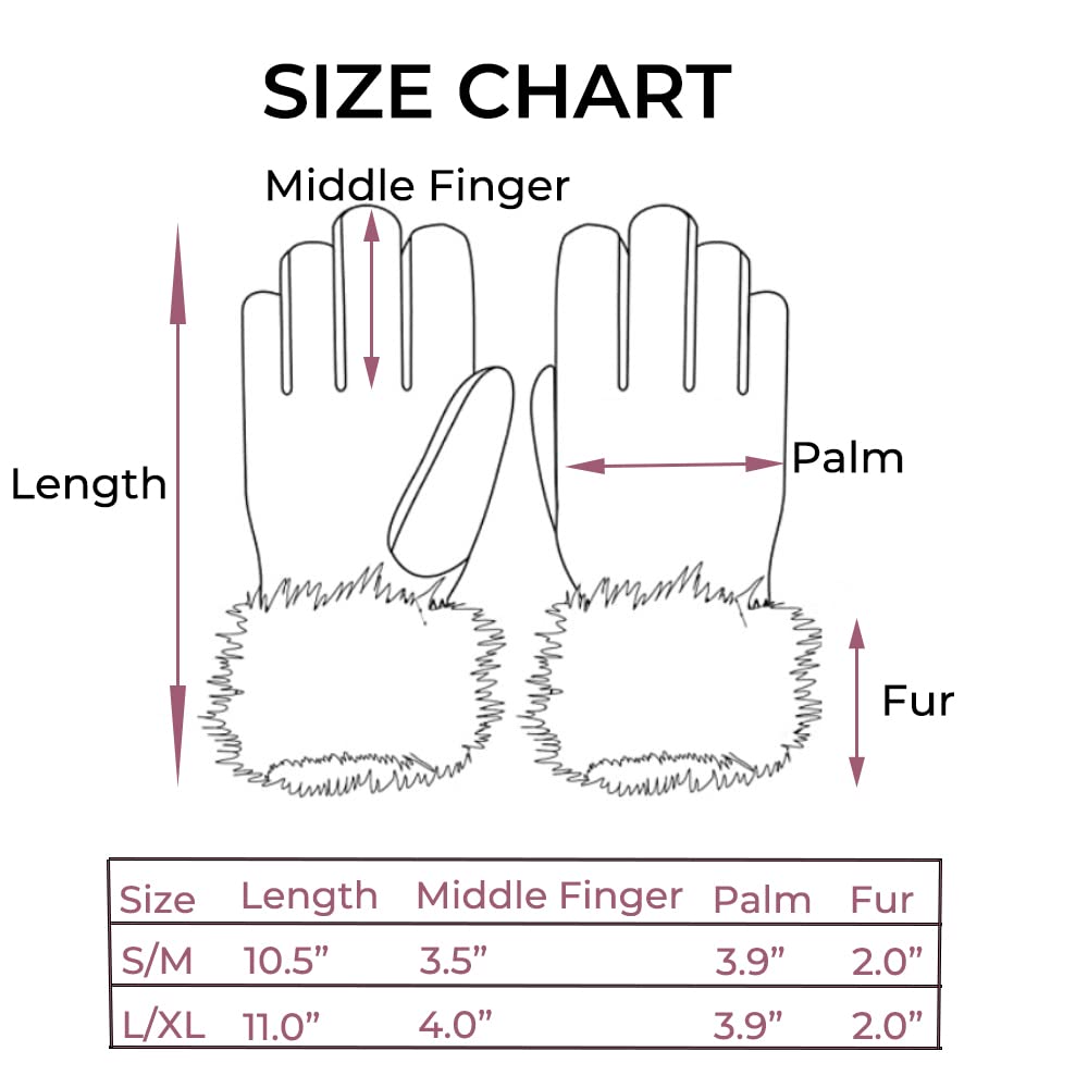 accsa Women Winter Ski Gloves 3M Thinsulate Waterproof & Windproof Snow Gloves for Skiing Anti-Slip Gloves Navy L