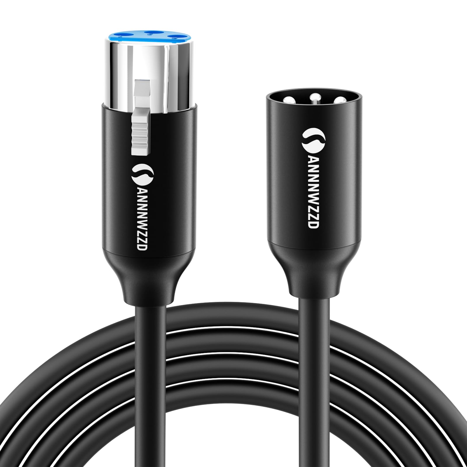 ANNNWZZD XLR Cables, Microphone Mic Cable for Studio Recorder, Amplifier, Mixer, Speaker, Professional Recording, Live Stage 30ft/10m