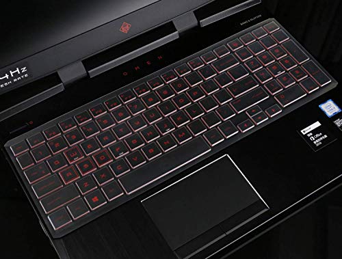 Ultra Thin Keyboard Cover for Newest HP OMEN 15-DC 15.6", Clear Keyboard Protective Skin for HP 15-dc0010nr 15-dc0020nr 15-dc0030nr 15-dc0051nr dc0052nr 15-dc0086nr 15-dc0087nr 15-dc0096nr Laptop