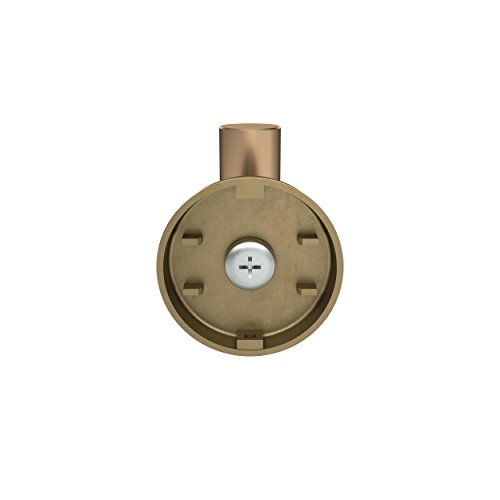 Amerock BH26542BBZ | Golden Champagne Single Robe Hook | 2-1/4 in. (57 mm) Length Towel Holder | Arrondi | Towel Hook for Bathroom | Bathroom Hardware | Bath Accessories