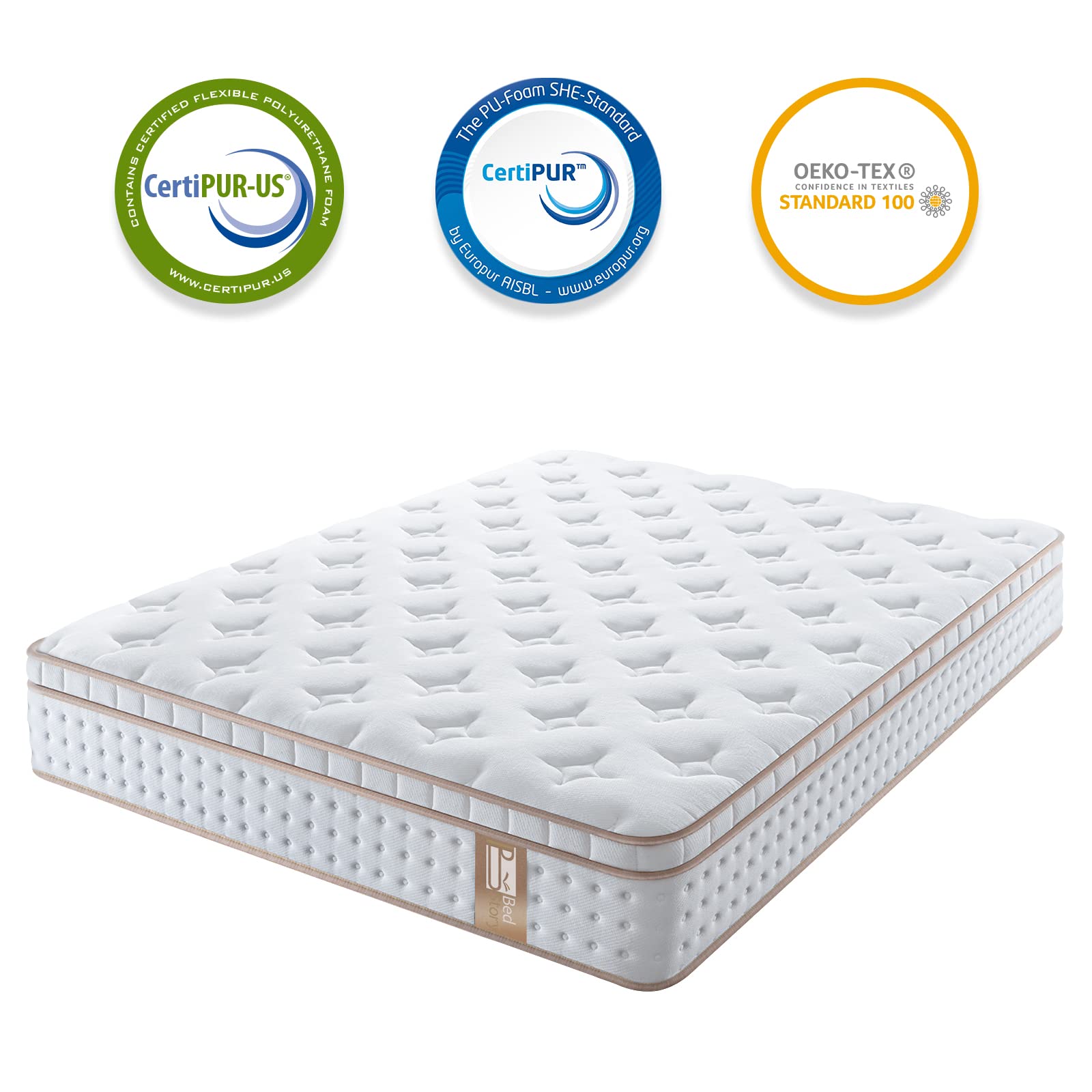 BedStory Twin Mattress, 12 Inch Gel Memory Foam Hybrid Mattress in a Box, Twin Size Mattress with Individually Wrapped Pocket Coils for Supportive and Pressure Relief, Made in USA,Black