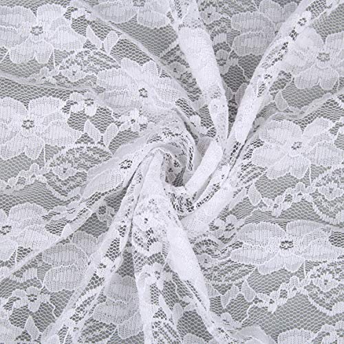 LDDCX Newborn Baby Lace Wrap Blanket and 2 pcs Beads Headband.Baby Photography Props (T1) (White)