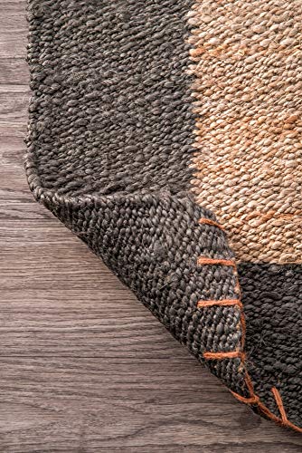 nuLOOM Cameron Hand Woven Jute Area Rug, 6' x 9', Natural