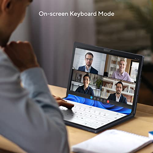 ASUS ZenBook 17 Fold OLED Laptop, 17.3” 4:3 Touch True Black 500 Display, Intel Evo Platform: Core i7-1250U CPU, Iris Xe Graphics, 16GB RAM, 1TB SSD, Windows 11 Pro, Tech Black, UX9702AA-XB79FT