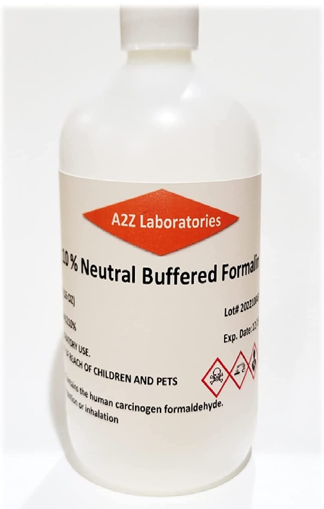 A2Z Lab / 10% Neutral Buffered Formalin / 32 Oz/High Purity / 1L / 1000 ML/HDPE Bottle/Made in USA/Same Day Ship