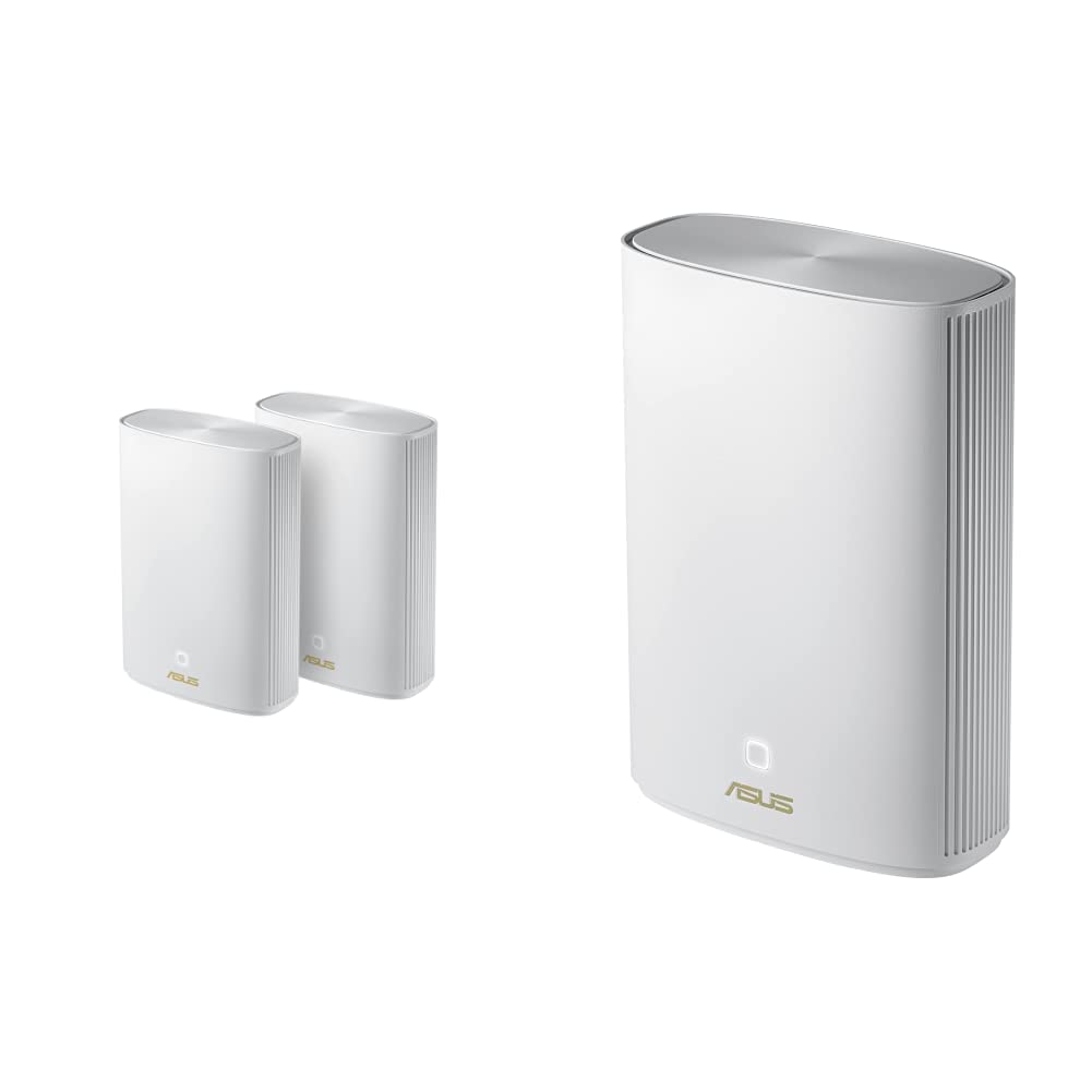 ASUS ZenWiFi AX Hybrid Powerline Mesh WiFi6 System (XP4) 2PK + 1PK - Whole Home Coverage up to 5,500 Sq.Ft. & 6+ Rooms for Thick Walls