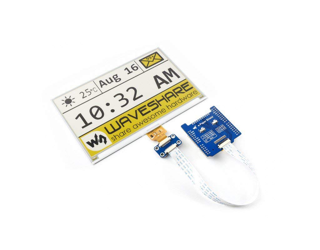 waveshare Universal e-Paper Raw Panel Driver Shield Board for Arduino/NUCLEO Supports Various SPI Interface e-Ink Raw Display Panels