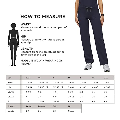 FIGS Livingston Basic Scrub Pants for Women β Navy Blue, L