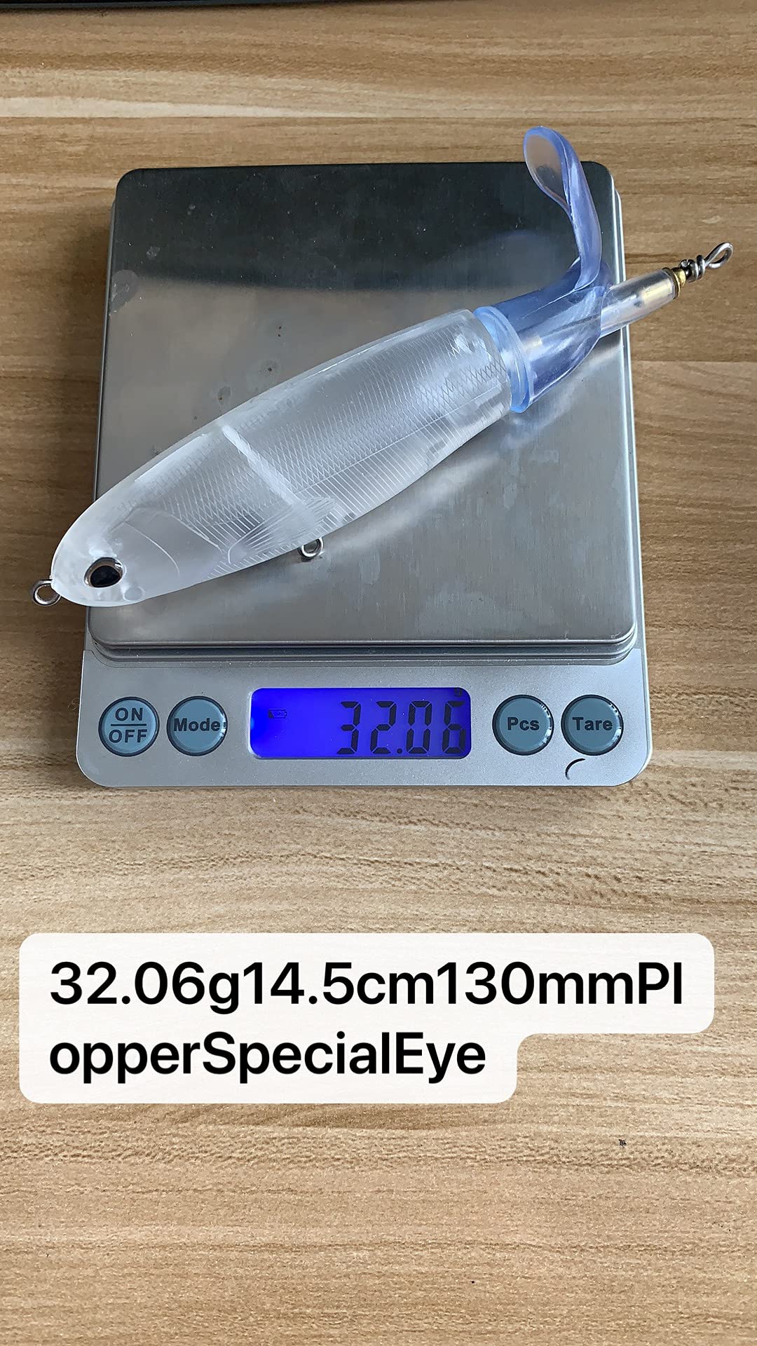5PCS Unpainted Fishing Lure Blanks 32.06g 14.5cm with Special Eye Crankbait Baits Simulation Blank Body Clear Hard Baits Trout Salmon Minnow Lure Popper Lures Topwater Freshwater 130mmplopper