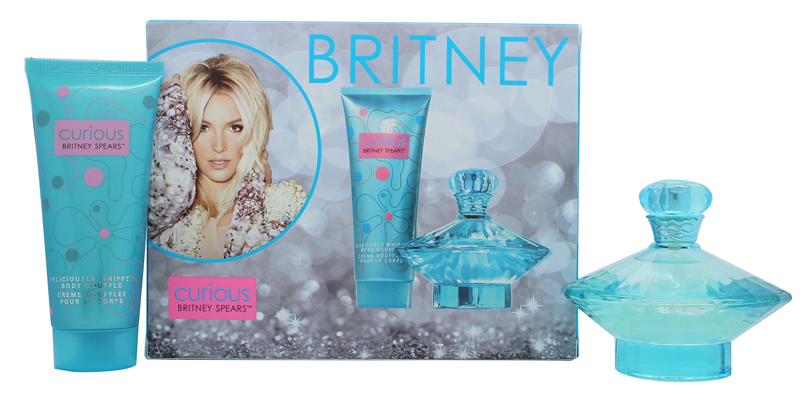 CURIOUS BRITNEY SPEARS by Britney Spears SET-EAU DE PARFUM SPRAY 3.3 OZ & BODY SOUFFLE 3.3 OZ