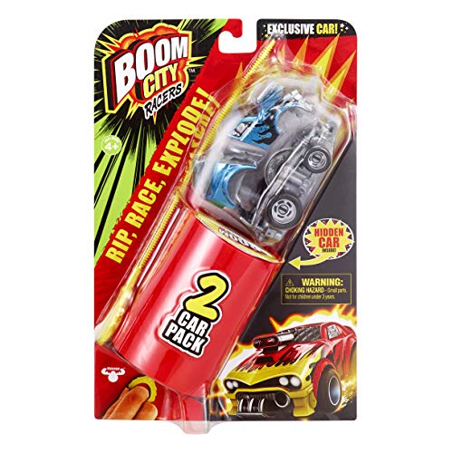 Boom City Racers - 2 Pack - Exclusive Car Fire it up! X and A Surprise Mystery Car