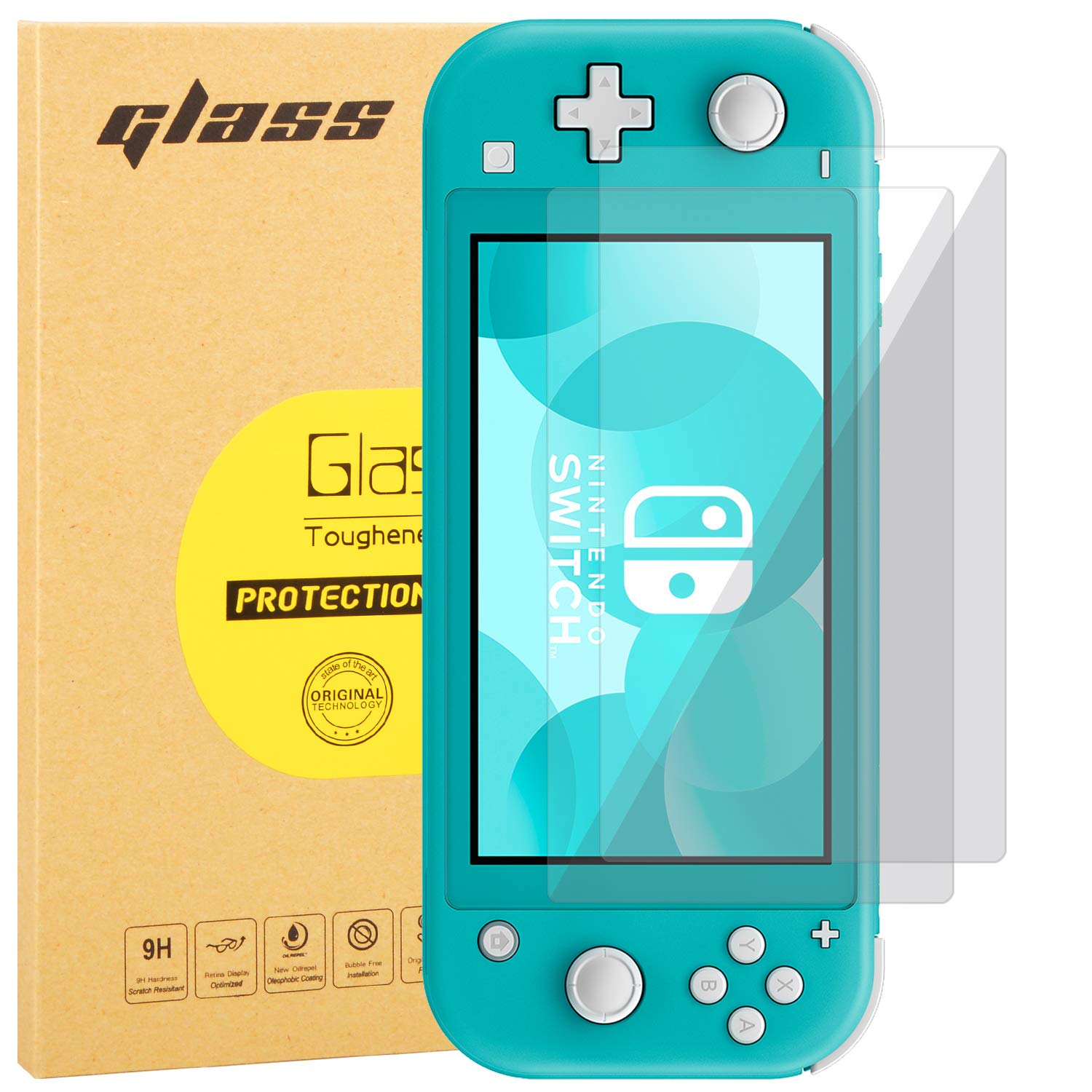 Accessories for Nintendo Switch Lite - 18 Pieces Accessories Bundle with Carry Case,Soft Pouch,TPU Cover,2 Tempered Glass Screen Protector,Thumb Grips Caps and More for Nintendo Switch Lite