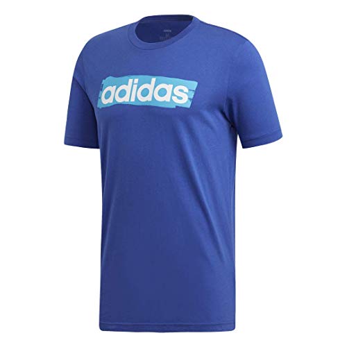 adidas Men's Linear Brush Active Blue Small