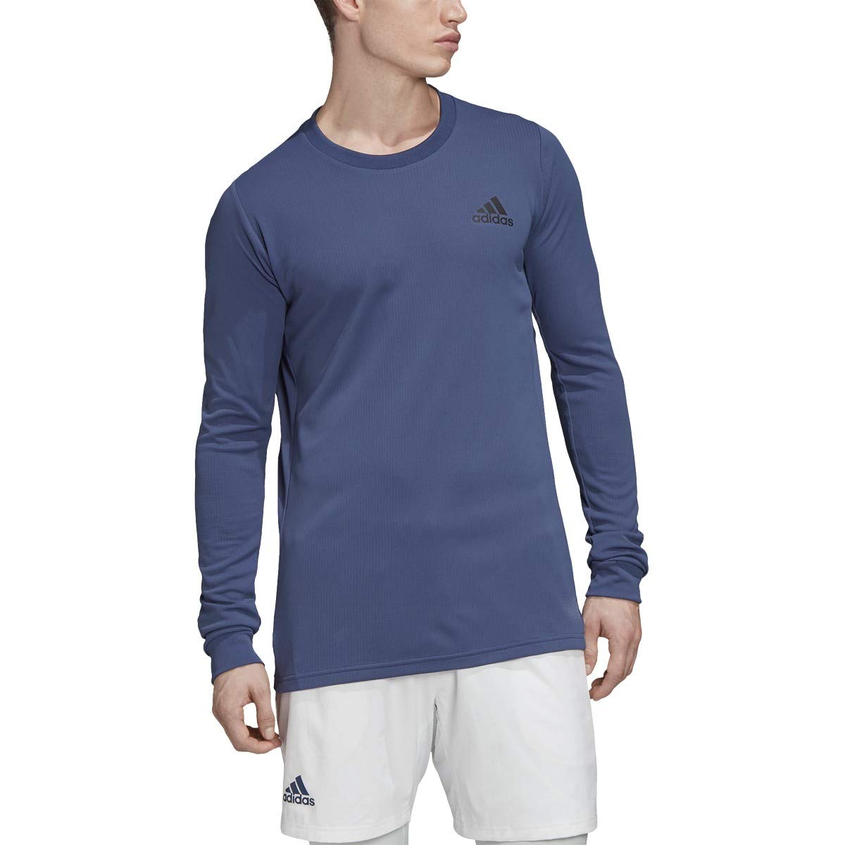 adidas Men's Long Sleeve Tee HEAT.RDY Tech Indigo/Night Metallic Medium
