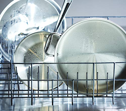 All-Clad Stainless Steel 12-inch Frying Pan, Silver & All-Clad Stainless Steel Sauce Pan, 3qt. Silver