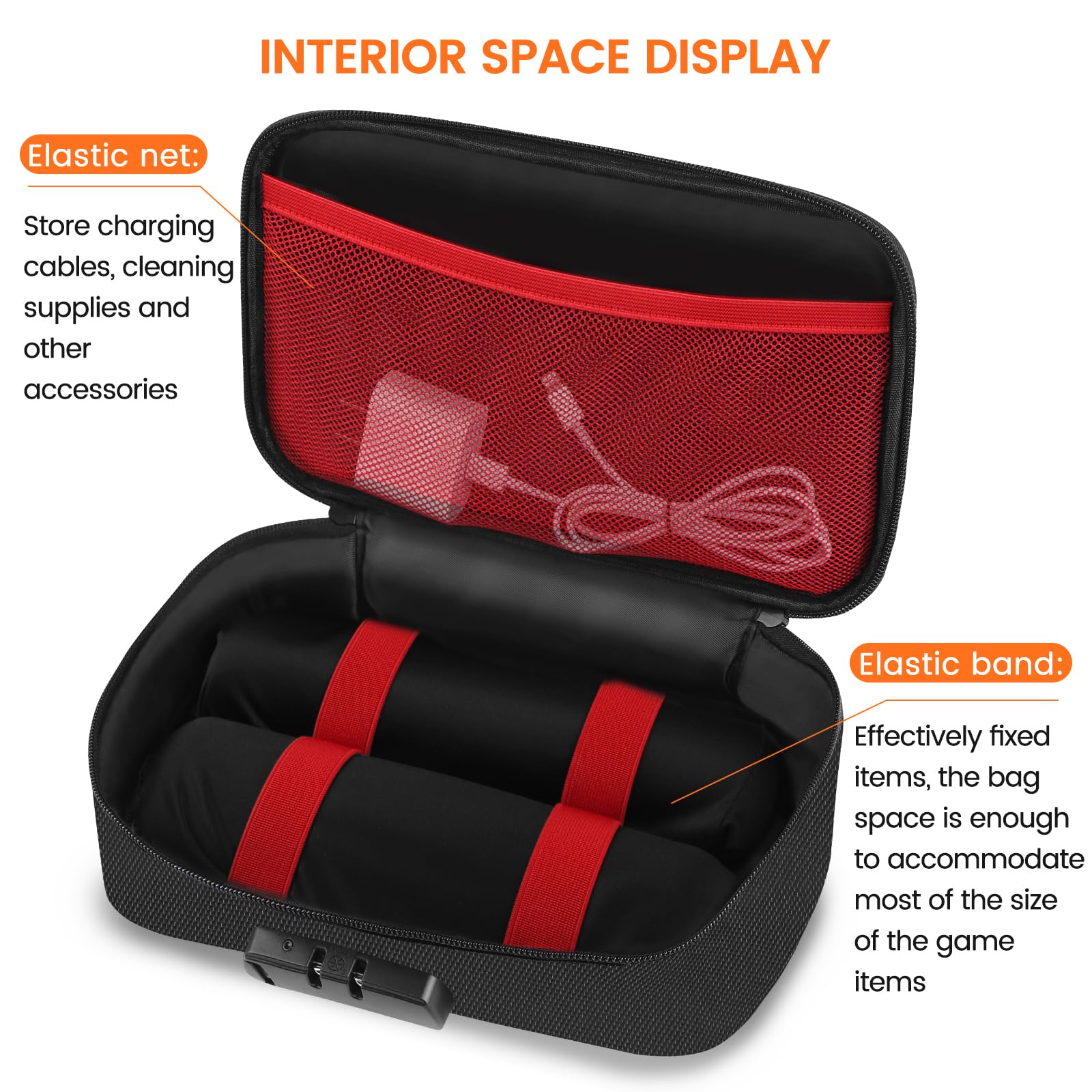 JINXOLET discreet lockable storage toy bag box organizer container
