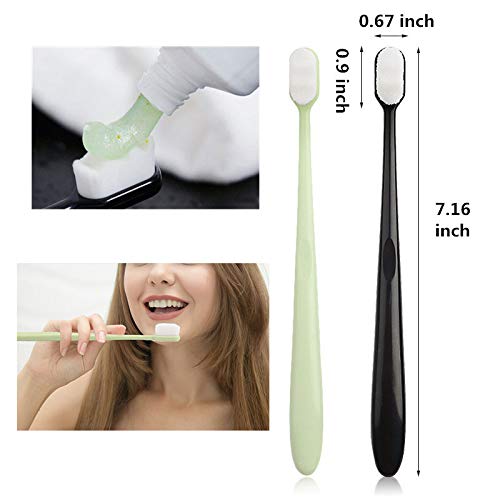 KAHIOE 4PCS/Pack 10000 Hairs Toothbrush Dental Oral Care Teeth Brush for Tooth Sensitivity Children Deciduous Tooth Pregnant Woman Postpartum