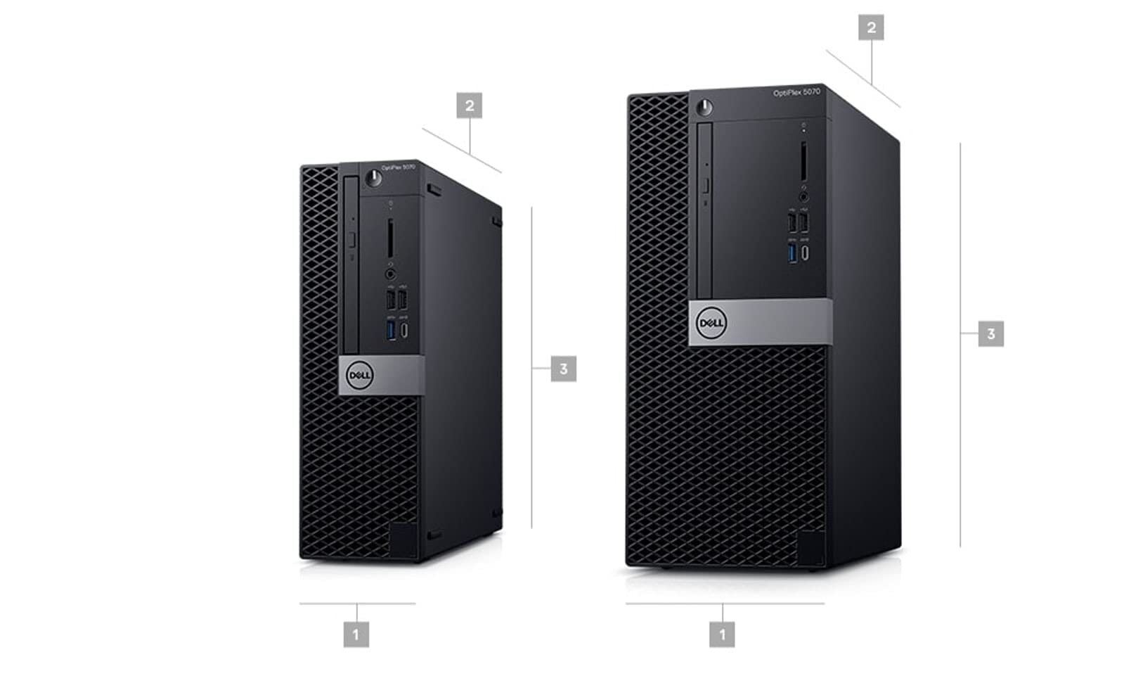 Dell OptiPlex 5070 Desktop Computer - Intel Core i5-9500 - 8GB RAM - 500GB HDD - Small Form Factor -Windows 10 Pro