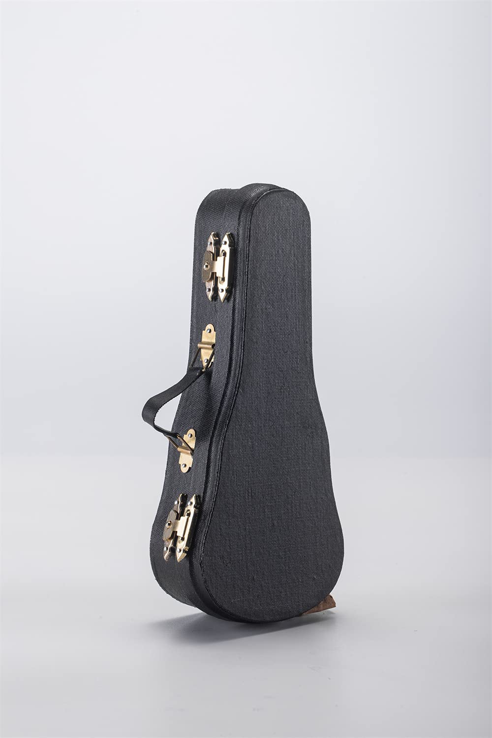 ALANO Mini Guitar model, Wooden Decorative Ornament, Mini Musical Ornament with leather case (13cm)(G-C-13-S)