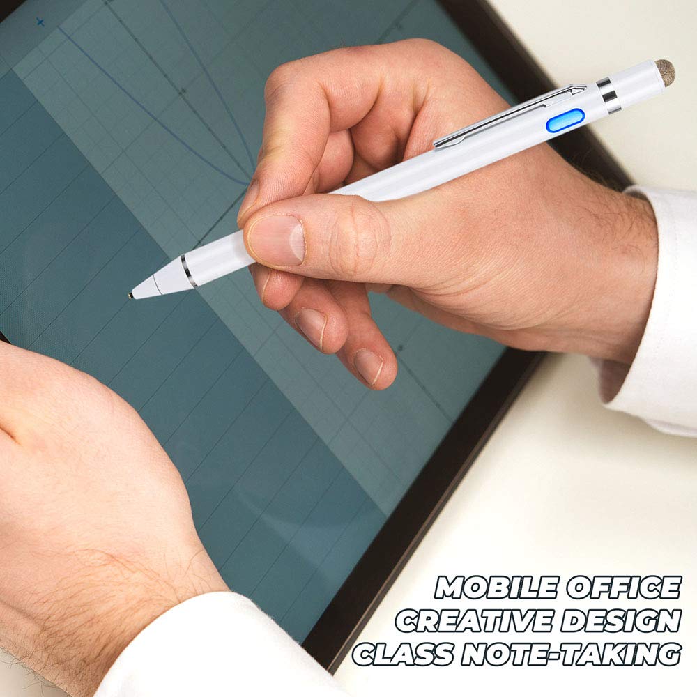 Stylus for Dell 2 in 1 Laptop Pencil, EVACH Digital Pencil with 1.5mm Ultra Fine Tip Stylus Pen for Dell 2 in 1 Laptop, White