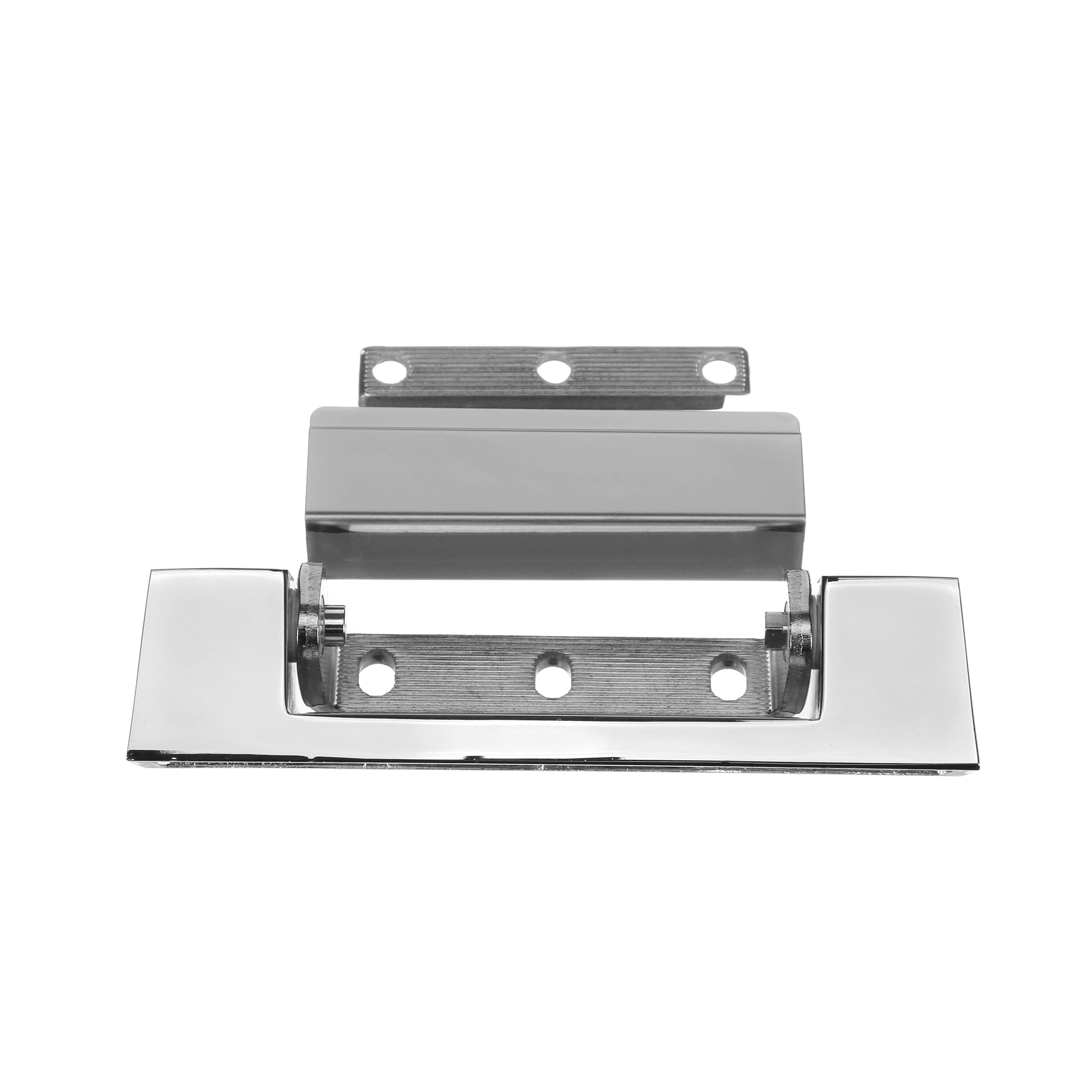 Chrome Plated Die Cast Zamak Adjustable Edgemount Hinge for Commercial Food Warmer Cabinets and Refrigerator Units - 1.675" Offset