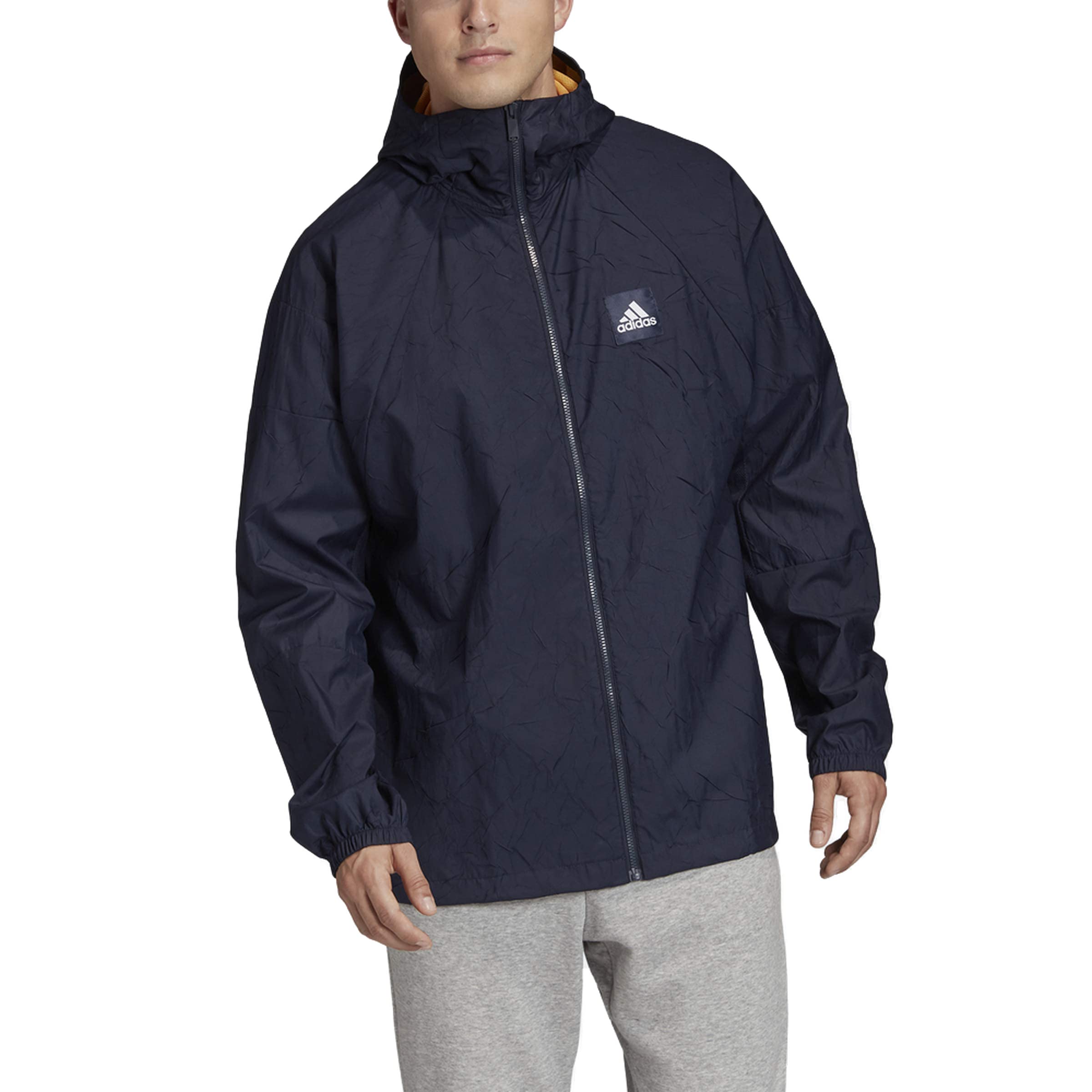 adidas Men's W.N.D. Jacket Primeblue Legend Ink Large