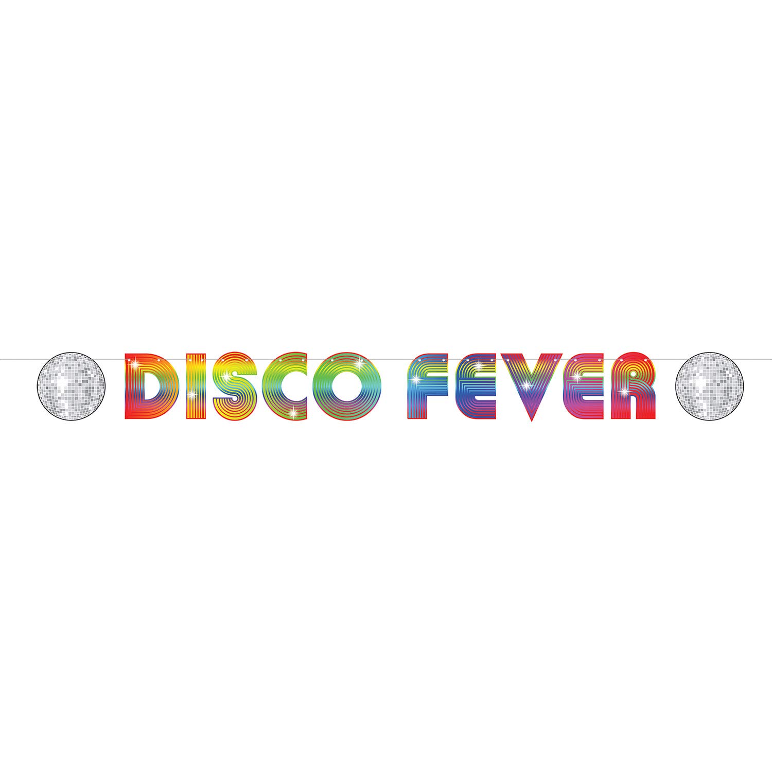 70's Party Decorations Set - Disco Fever Banner, Table Cover, Disco Ball Whirls, Retro Silhouette Cutouts โ 70s Party Decorations and Soul Train Party Theme Decorations