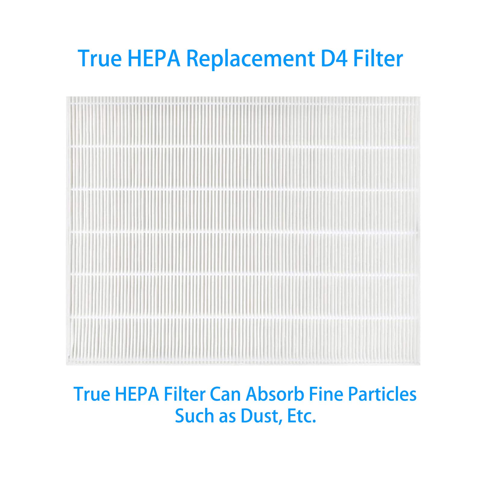 D480 Replacement Filter D4 Compatible with Winix D480 Air Purifier, Item Number 1712-0100-00, 2 True HEPA D4 Filters and 8 Activated Carbon Pre-Filters