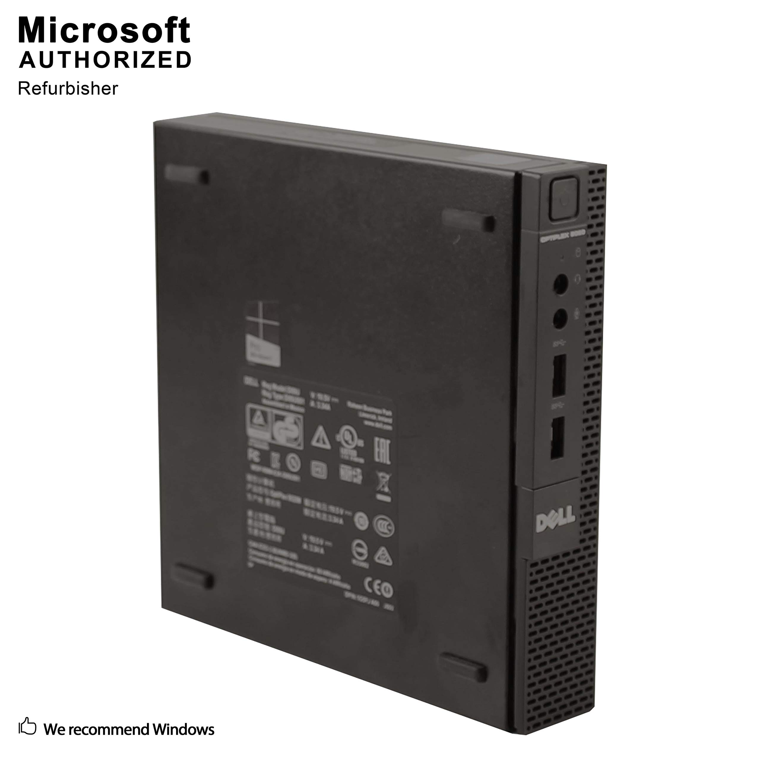 Dell Optiplex 9020 Micro Desktop PC, Intel i3-4160T-2.9 GHz, 8GB Memory, 128GB SSD, USB WiFi, Windows 10 Pro(Renewed)