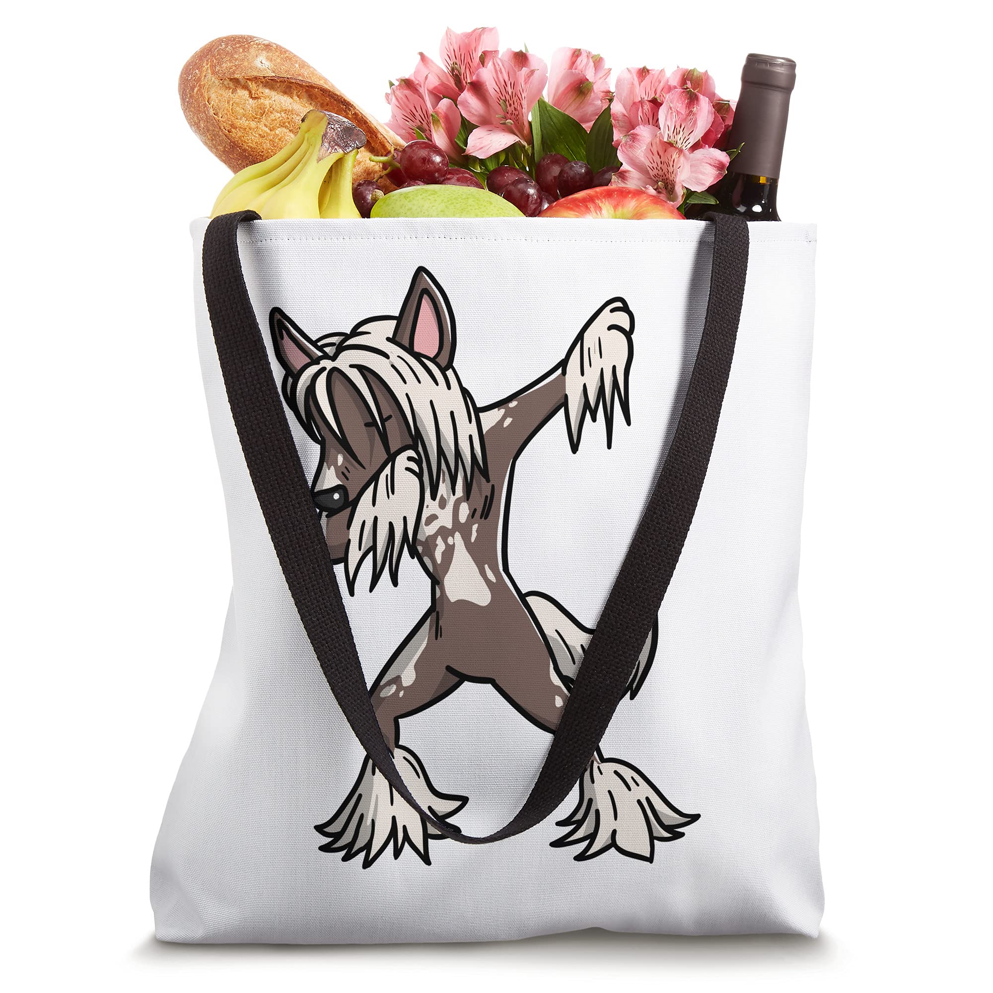 Dabbing Chinese Crested Dog Tote Bag