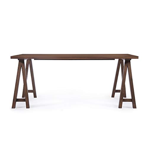 Christopher Knight Home Rachel Mid-Century Modern 7 Piece Dining Set with A-Frame Table, Light Beige + Walnut