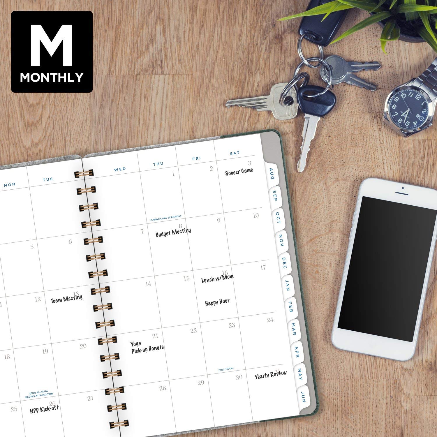 Academic Planner 2021-2022, AT-A-GLANCE Weekly & Monthly Planner, 5-1/2" x 8-1/2", Small, for School, Teacher, Student, Signature Collection, Gray Felt (YP200A25)
