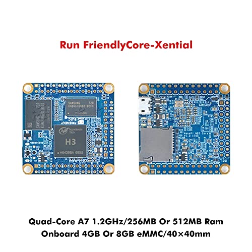 ATOZS NanoPi NEO Core Board Development Board Core Development Board +Pin Header+-USB Cable 512MB+8G Allwinger H3 Core Core IoT Development Board
