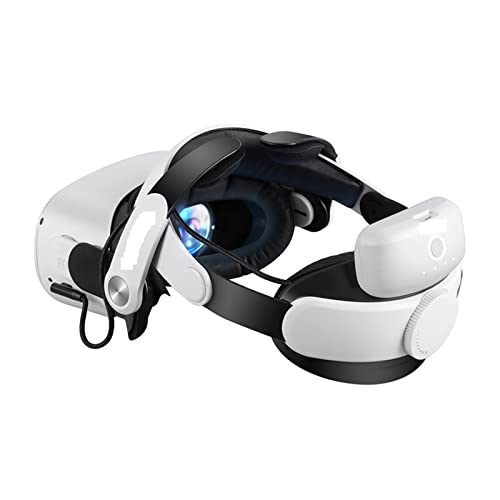 ALSODI M2 Pro Battery Head Strap Compatible with Oculus Quest 2 Elite Halo Strap with 5200mAh Battery Pack Meta Quest2 VR Accessories (Color : Set 2)