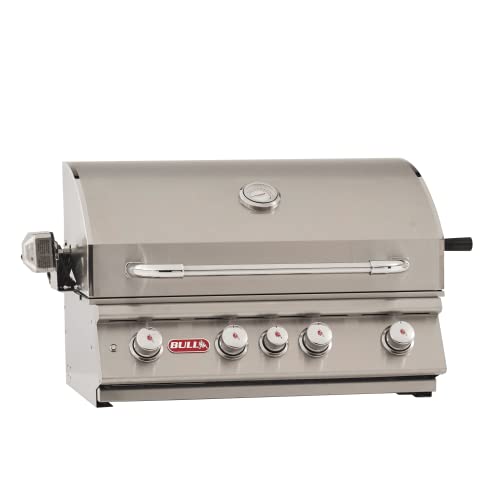 AMS Bull Grill 30" Angus BBQ Grill with Bull Single Side Burner, 30'' Door/Drawer Combo, Single Drawer, Sink and Cover… (Liquid Propane) FREE Bio-Ethanol Table-top Fire pit