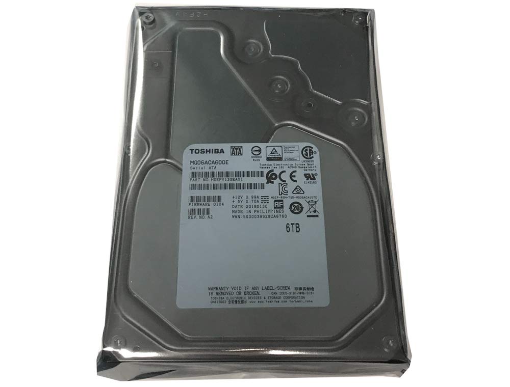 Toshiba MG06ACA 6 TB Hard Drive - SATA [SATA/600] - 3.5 Drive - Internal (Renewed)