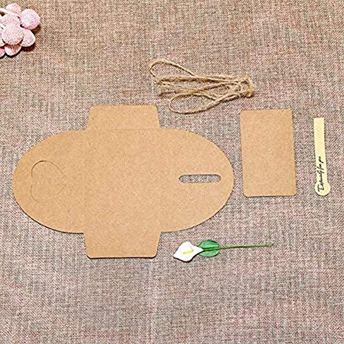 JOHOUSE Holiday Cards Dried Flowers Greeting Cards, 50PCS Handmade Vintage Kraft Blank Note Card Thank Notes, Mothers Day Cards Bulk, Happy Spring Cards