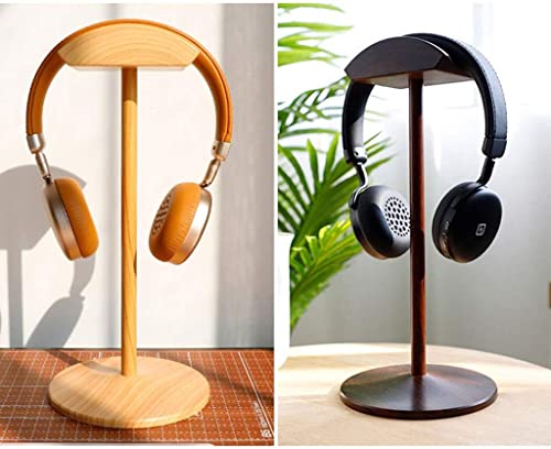 ANIIC Headset Stand Universal Headphones Stand Holder Gaming Headset Stand Earphone Display Rack Hanger Bracket for Over Ear Headsets Headphone Stand (Color : Walnut Texture)