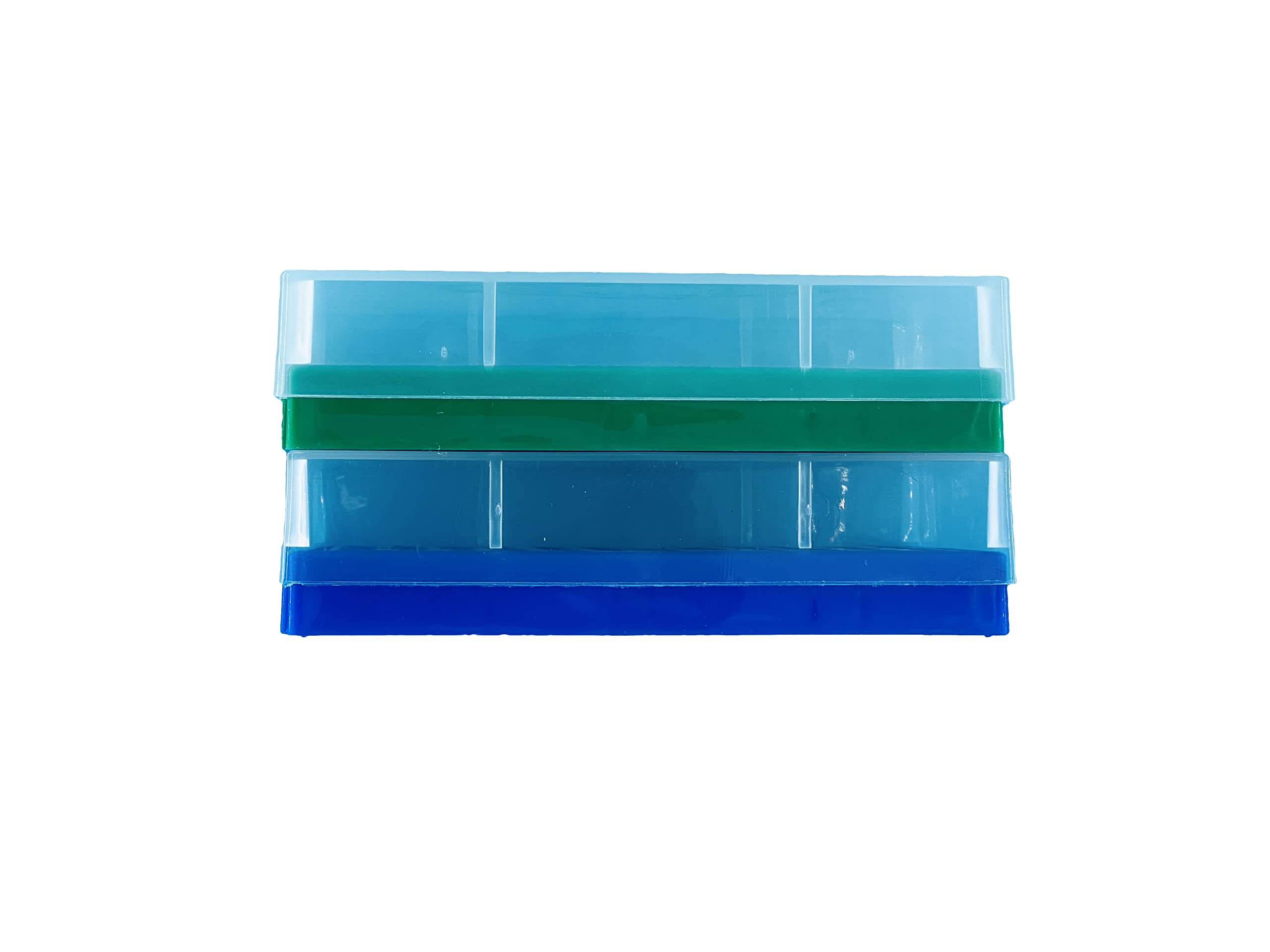 LUERFLEX 96 Wells PCR Tube Rack for 0.2ml 0.1ml Strips Tubes, The Lid is for Non-Skirted PCR Plate Pack of 2